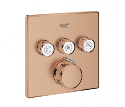 GROHE GROHTHERM SMARTCONTROL TERMOSZTÁT FALSÍK MÖGÖTTI TELEPÍTÉSHEZ, 3 ...